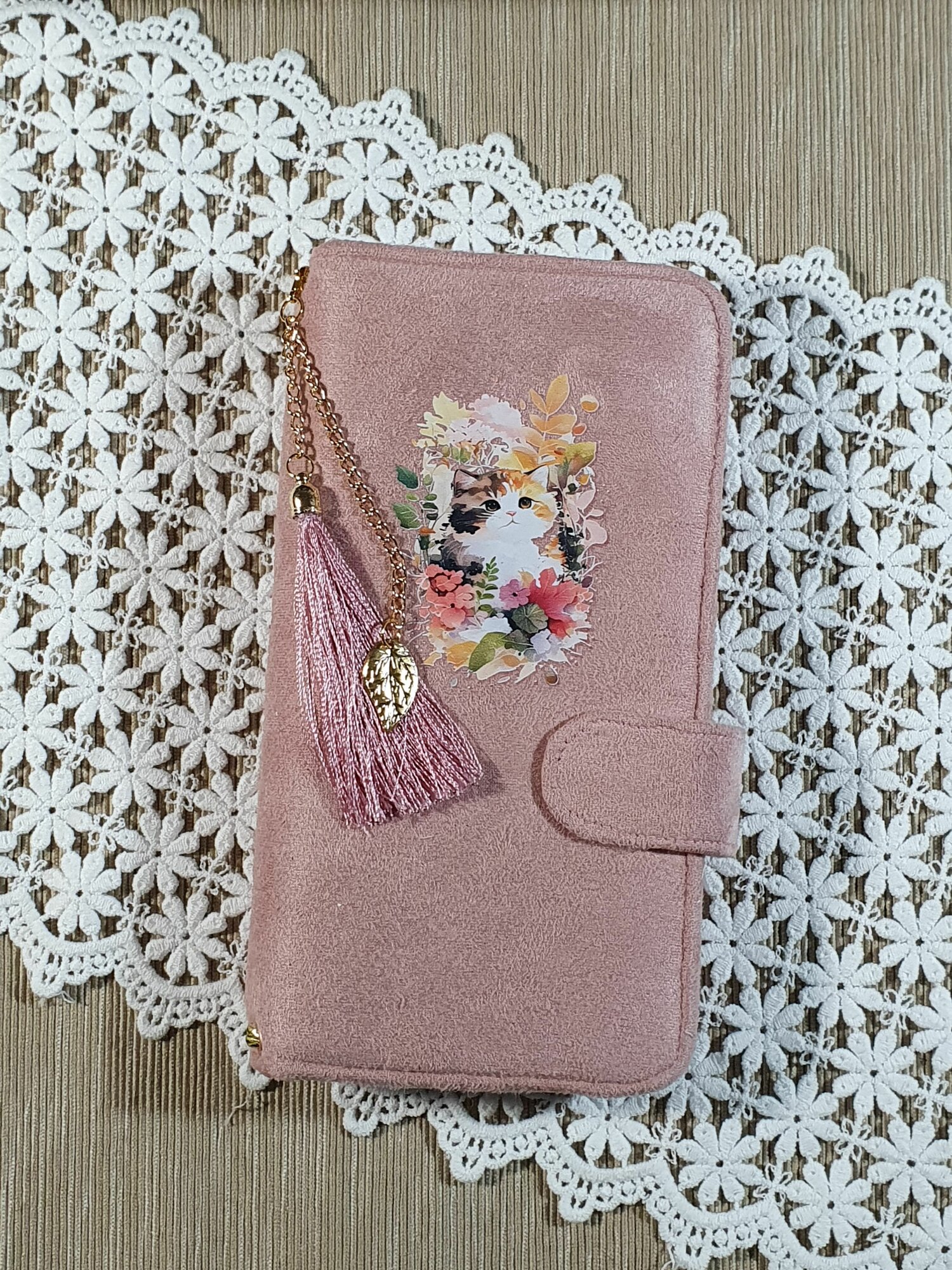 Блокнот мидори мини "Котики" сиреневый