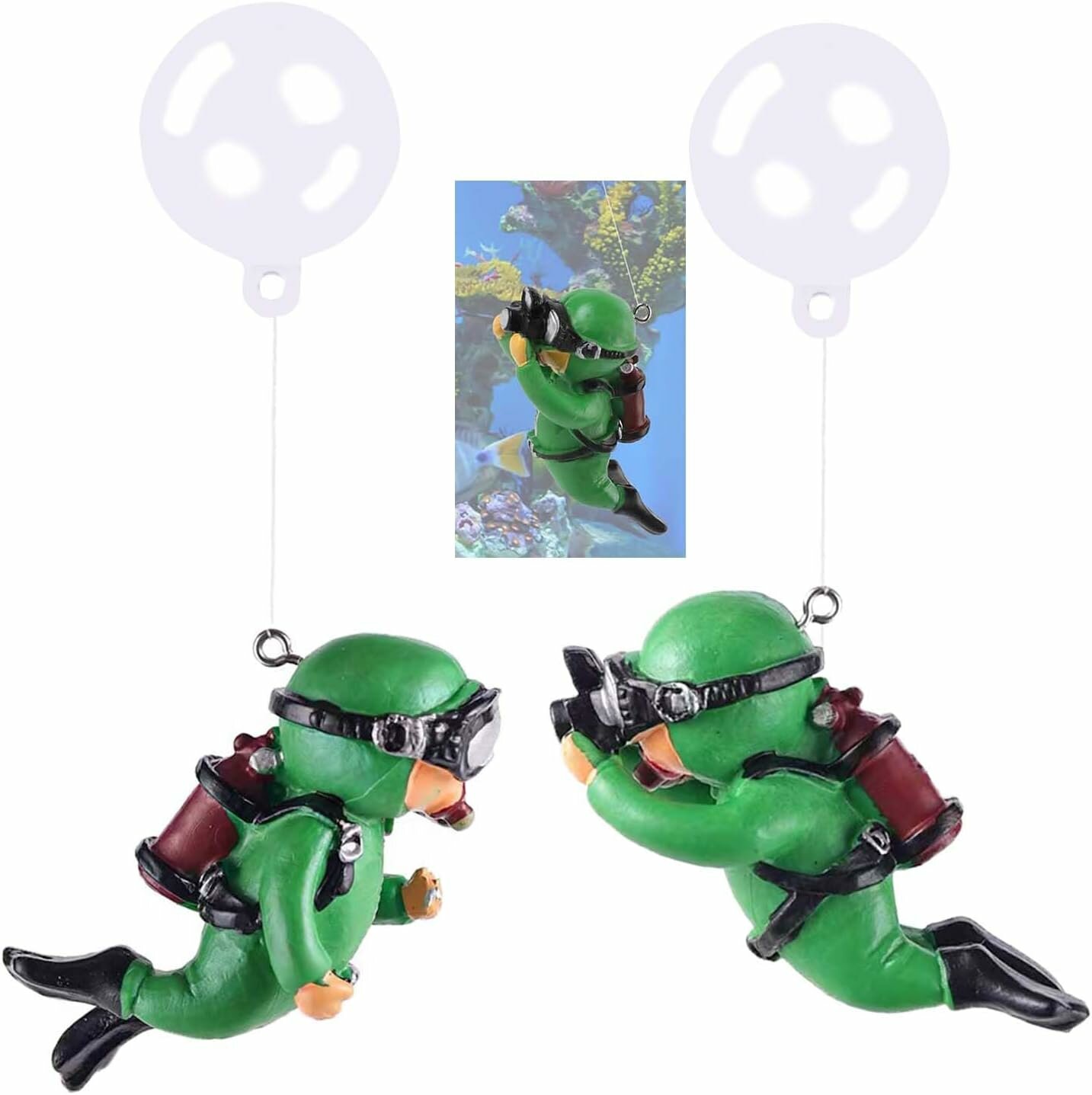 Украшения для акваскейпа в виде аквариума (2 штуки)