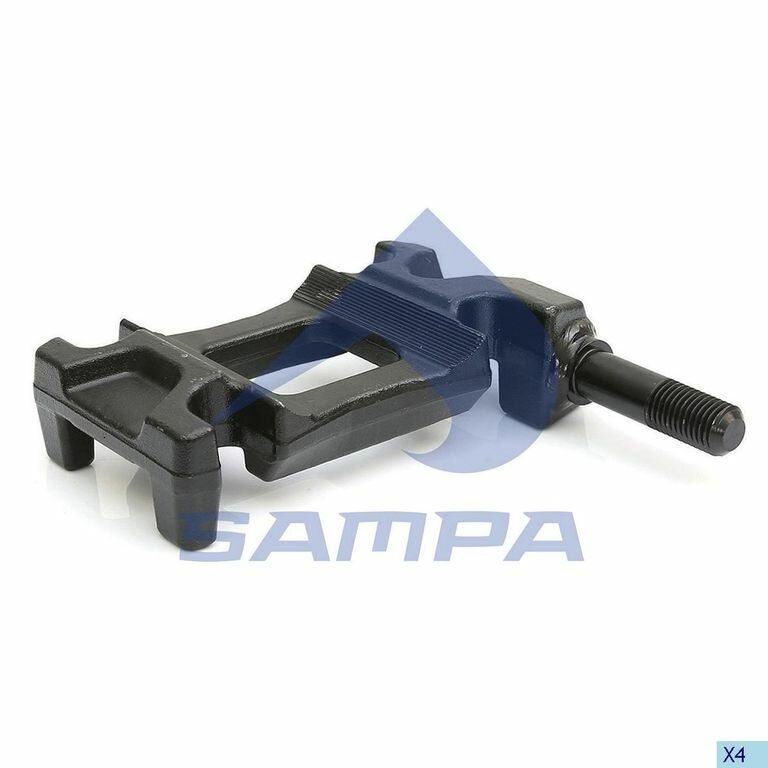 Кронштейн рессоры правой с креплением под амортизатор для БПВ арт 071036 SAMPA