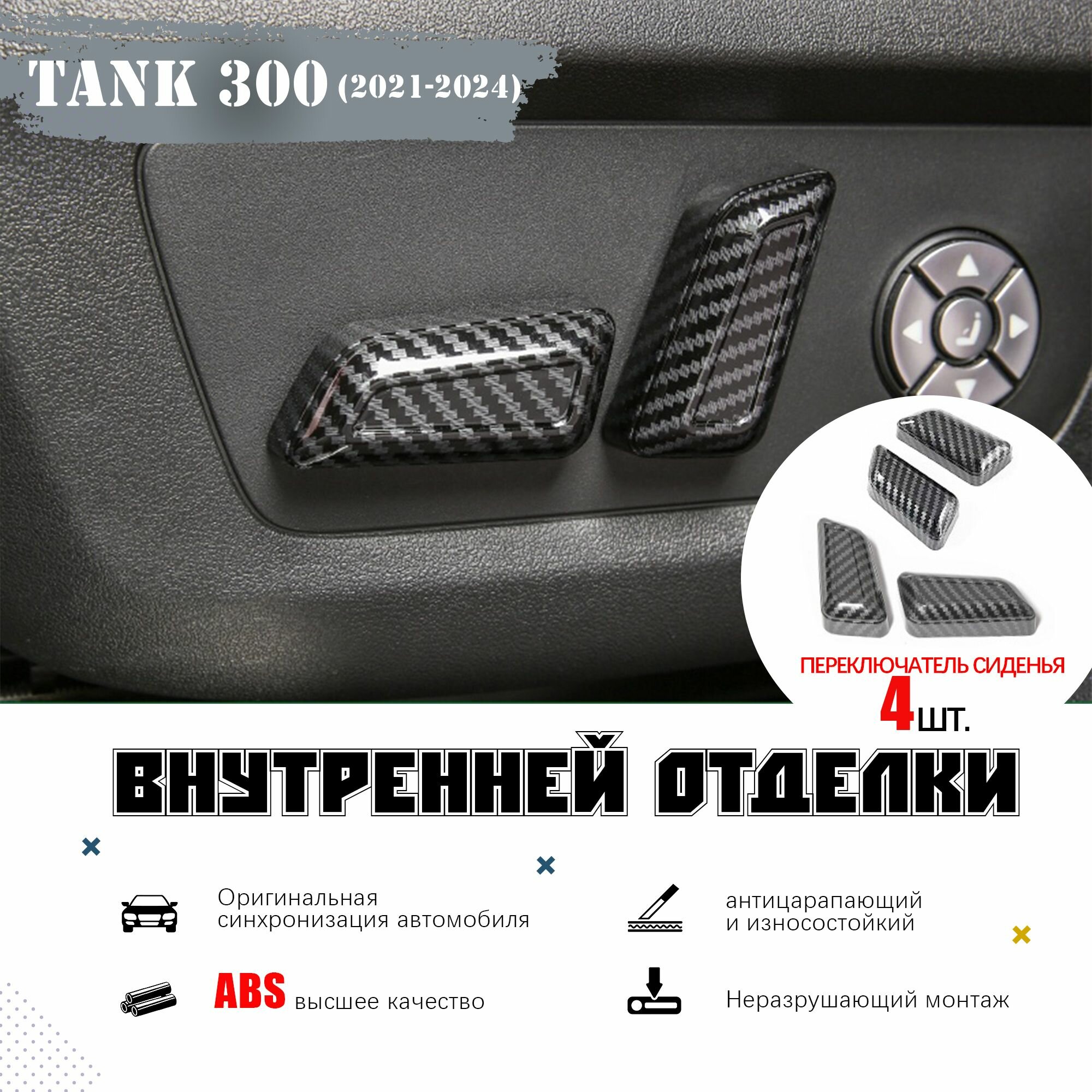 23-24 TANK 300 Панель для внутренней отделки автомобиля, Мраморный узор.