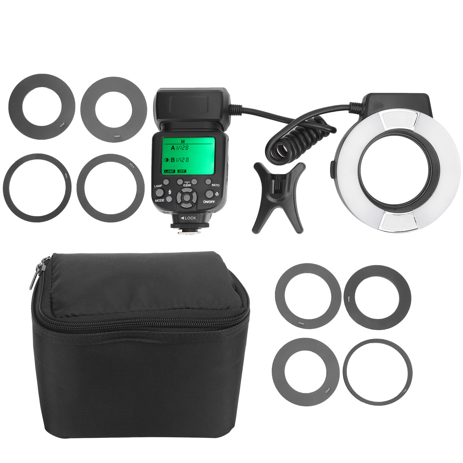 TTL Кольцевая Макровспышка Для Камеры с Автоматической Фокусировкой Фонарика с Адаптером, Подходящим для Nikon