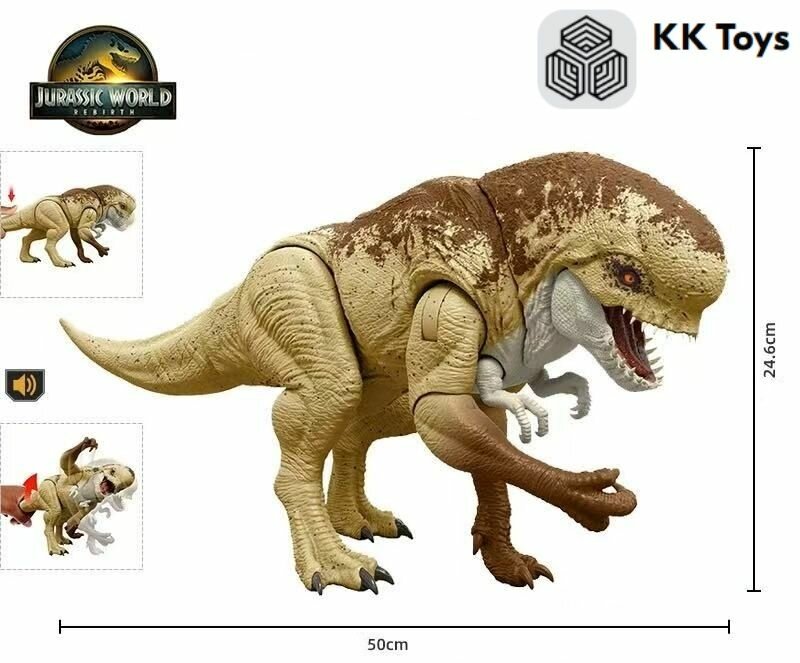 Фигурки Mattel Jurassic World Distortus Rex - персонажи из фильма "Мир юрского периода" 2025 года выпуска.