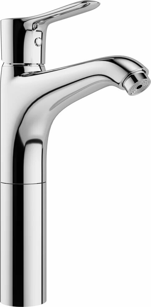 Смеситель для раковины в ванную высокий STWORKI Мальмё 32162-147/1CG-IG11 хром глянцевый, латунь, рычажный, кран для ванной в раковину, с керамическим картриджем, финский