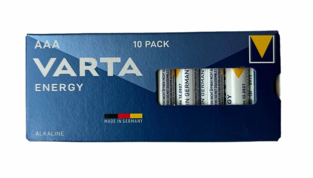 Батарейка Varta Energy AAA/LR03 , ( 10 ) шт. в блистере, 04103229410