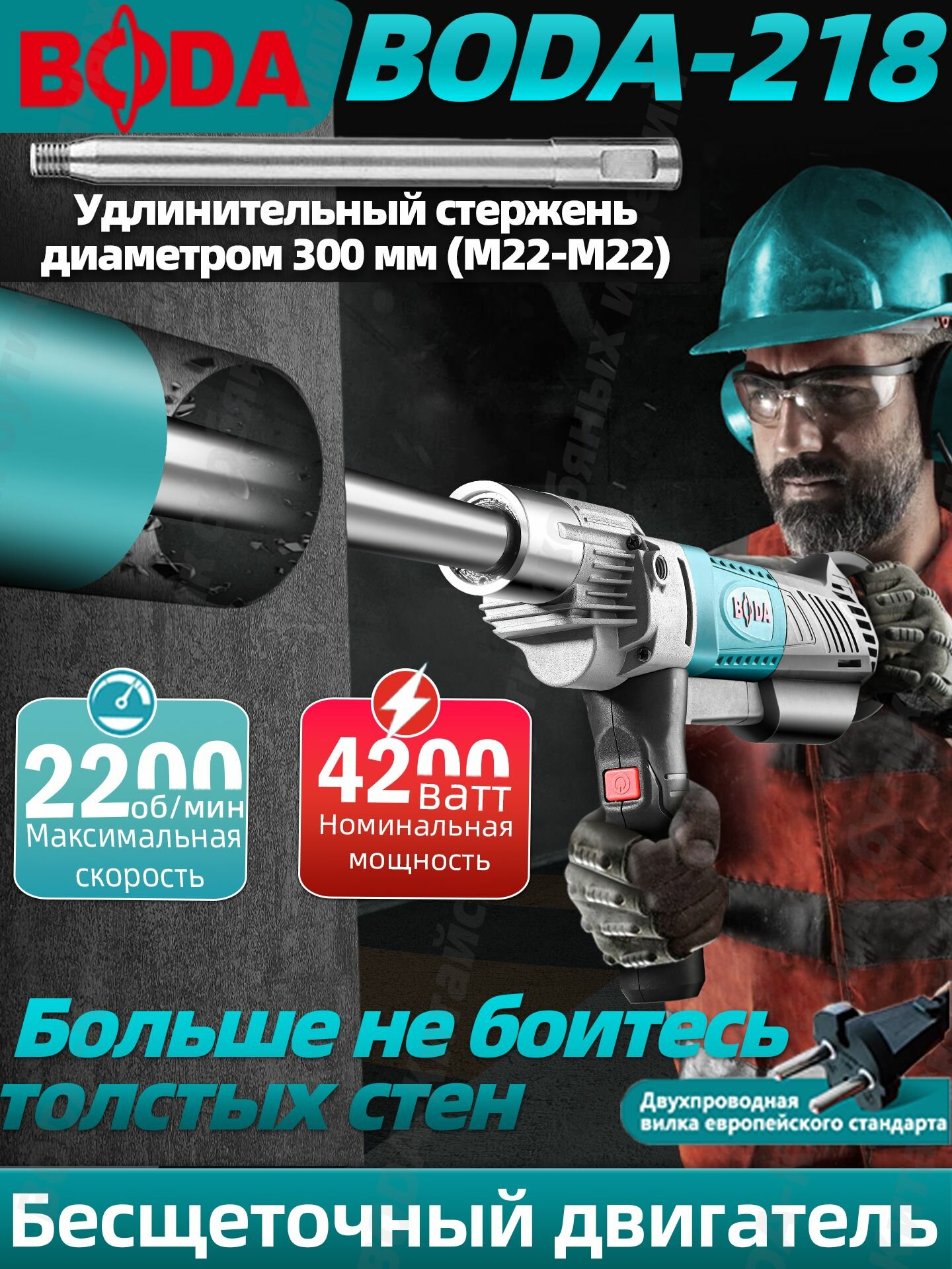 Дрель, BODA, BLDW-219, Производитель источника, бесщеточное, Электронное сцепление