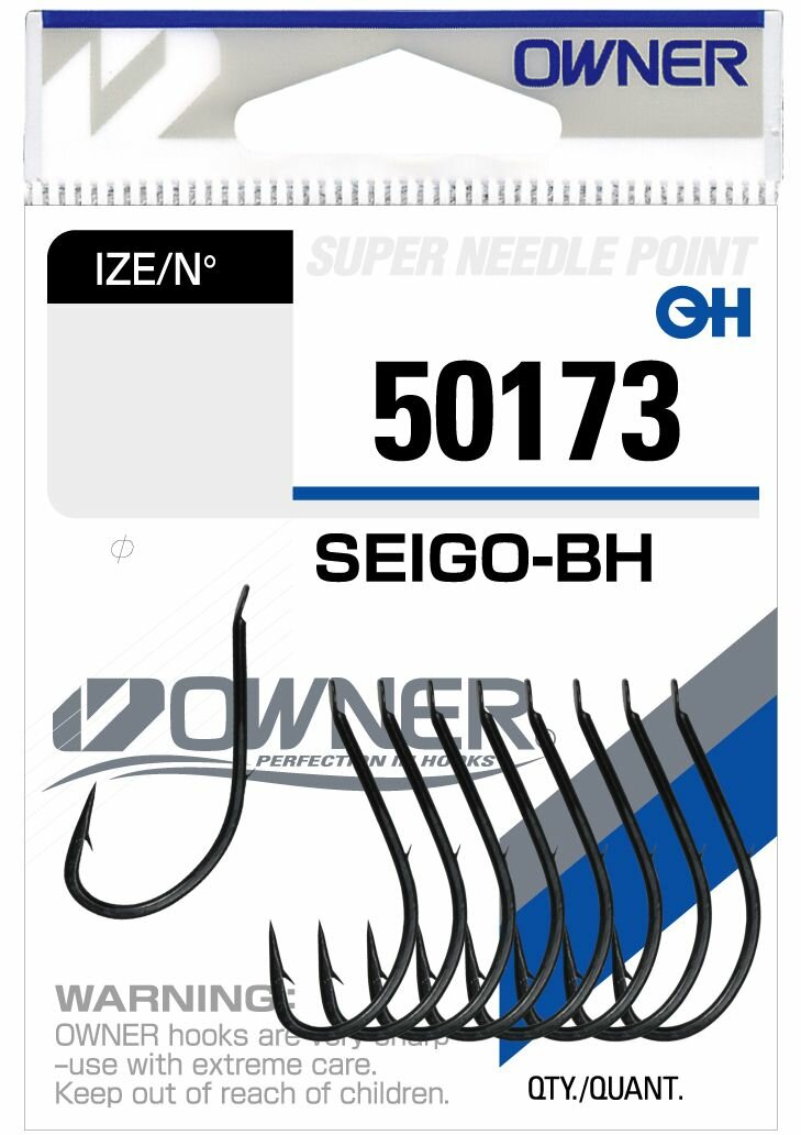 OWNER Крючок Seigo-BH black №8 13шт