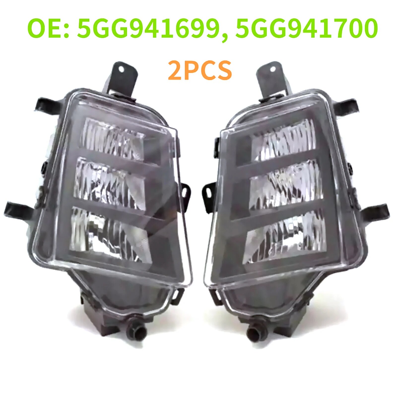 1 пара передних противотуманных фар автомобиля, светодиодные лампы дальнего света 5GG 941699 5GG 941700 Для VW GOLF 7.5 GTI GTD 2017-2019 Замена автомобильных аксессуаров