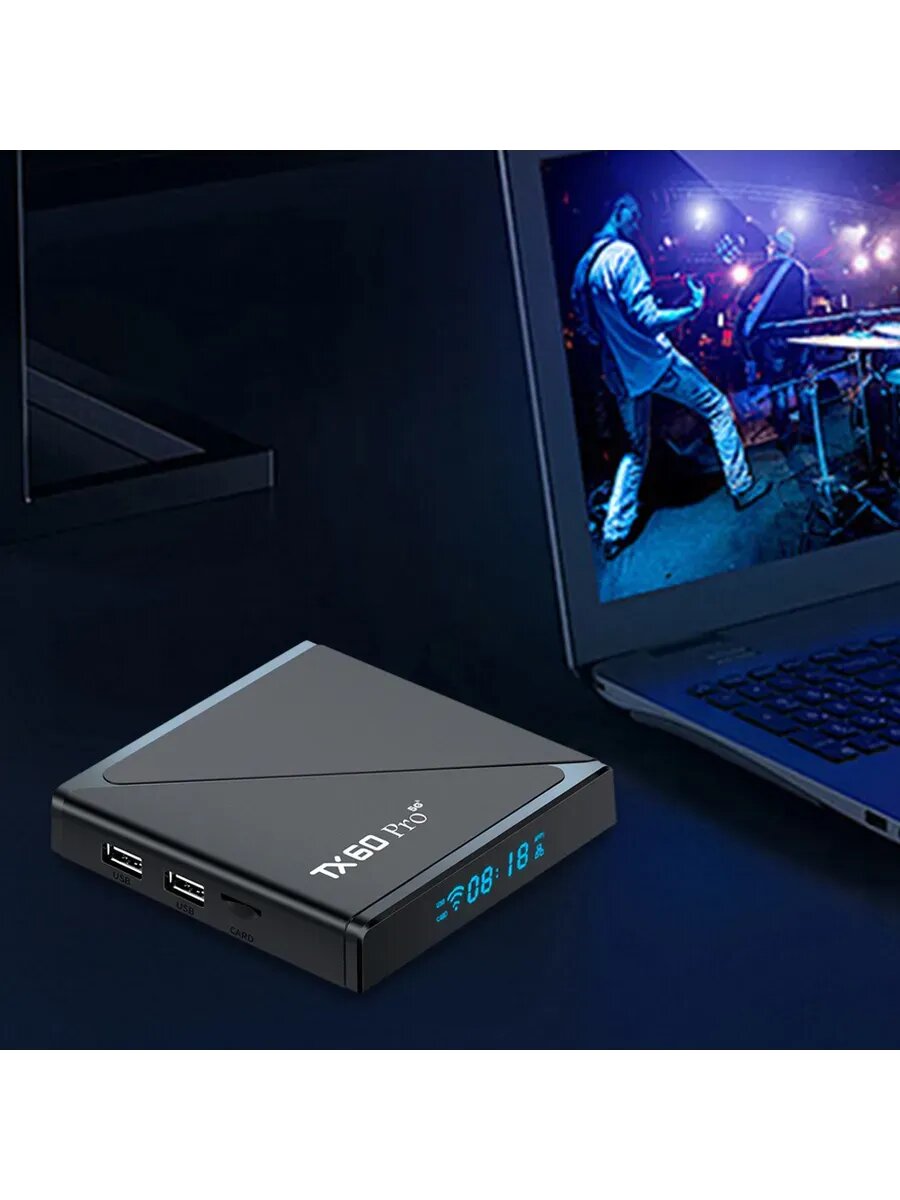 Android 10 Smart ТВ Box 14K WiFi 2.4G 5G для (UK) — фото 1