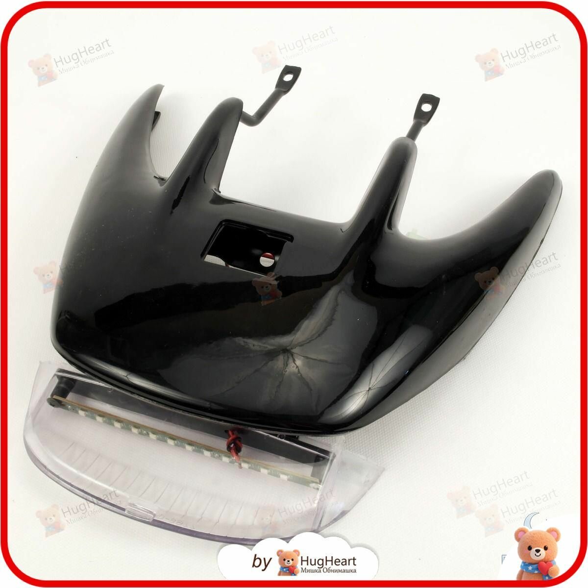 Спойлер для скутера Honda Dio (Хонда Дио) AF-34, AF-35 в сборе со светодиодным стопом