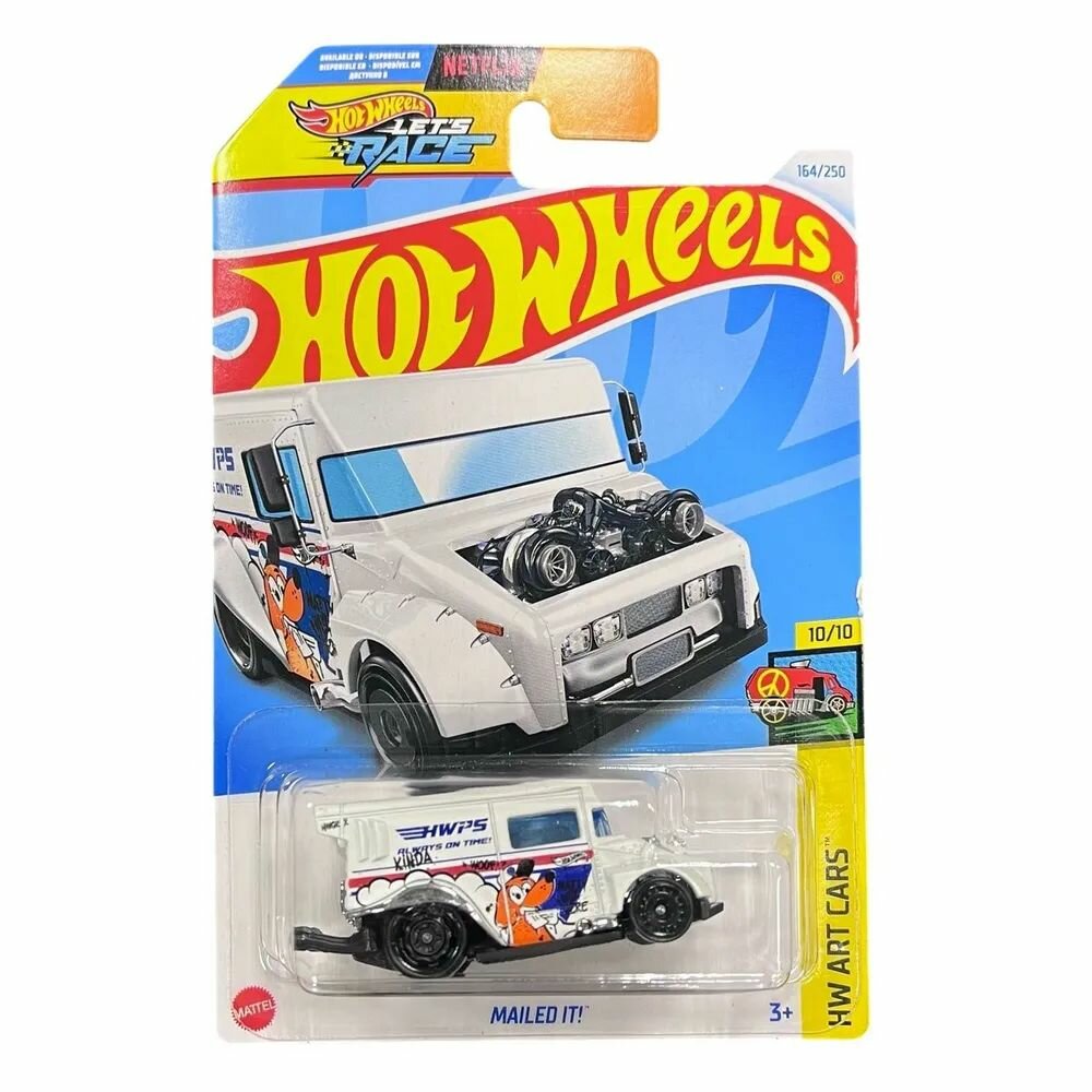 Машинка базовая Hot Wheels Mailed It! HW Art Cars белый