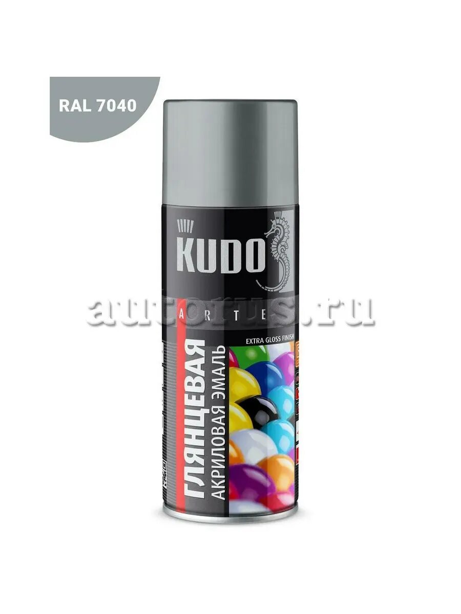Эмаль универсальная акриловая RAL 7040 серая высокоглянцевая