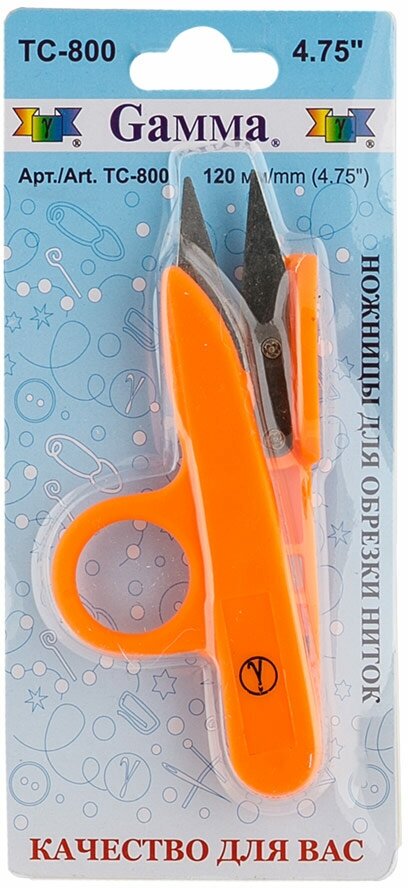 Gamma TC-800 Ножницы для обрезки ниток, сниперы в блистере 120 мм, эргономичный дизайн