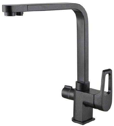 Смеситель для кухни ZorG Sanitary ZR 334 YF цвет черный металлИК