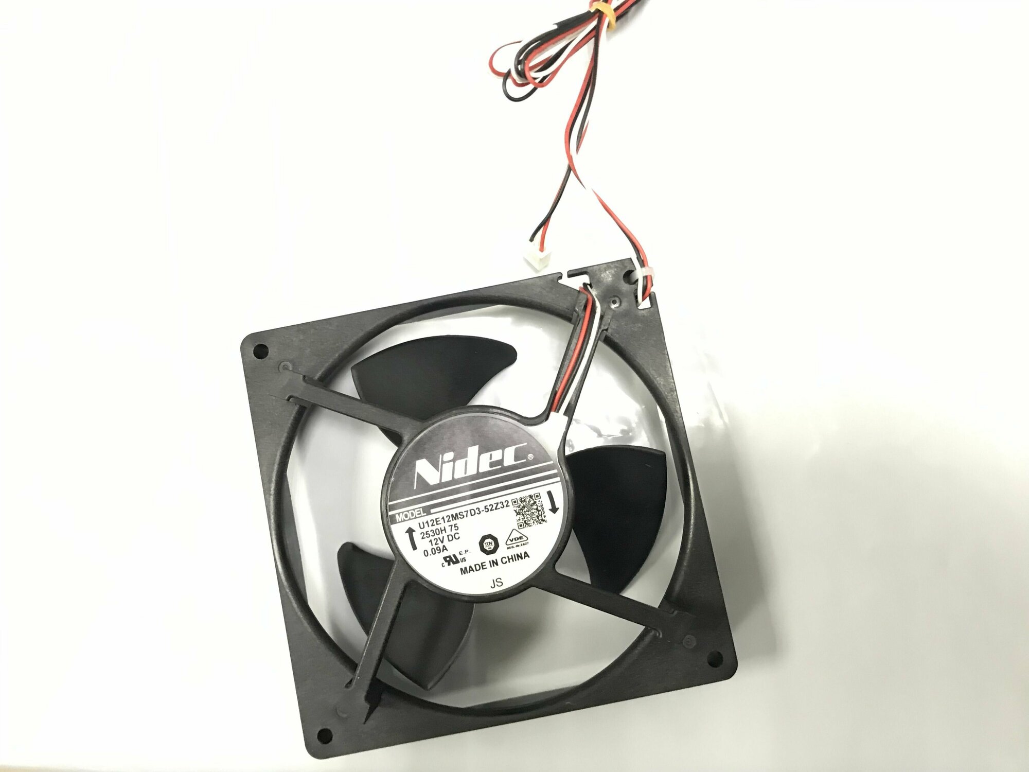 Вентилятор для холодильника Haier, Nidec, U12E12MS1CA3, 12 В, 0.15A, 0064001311B