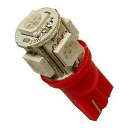Лампа светодиодная W5W 12V 5SMD крас LEDO 12966S5N1R