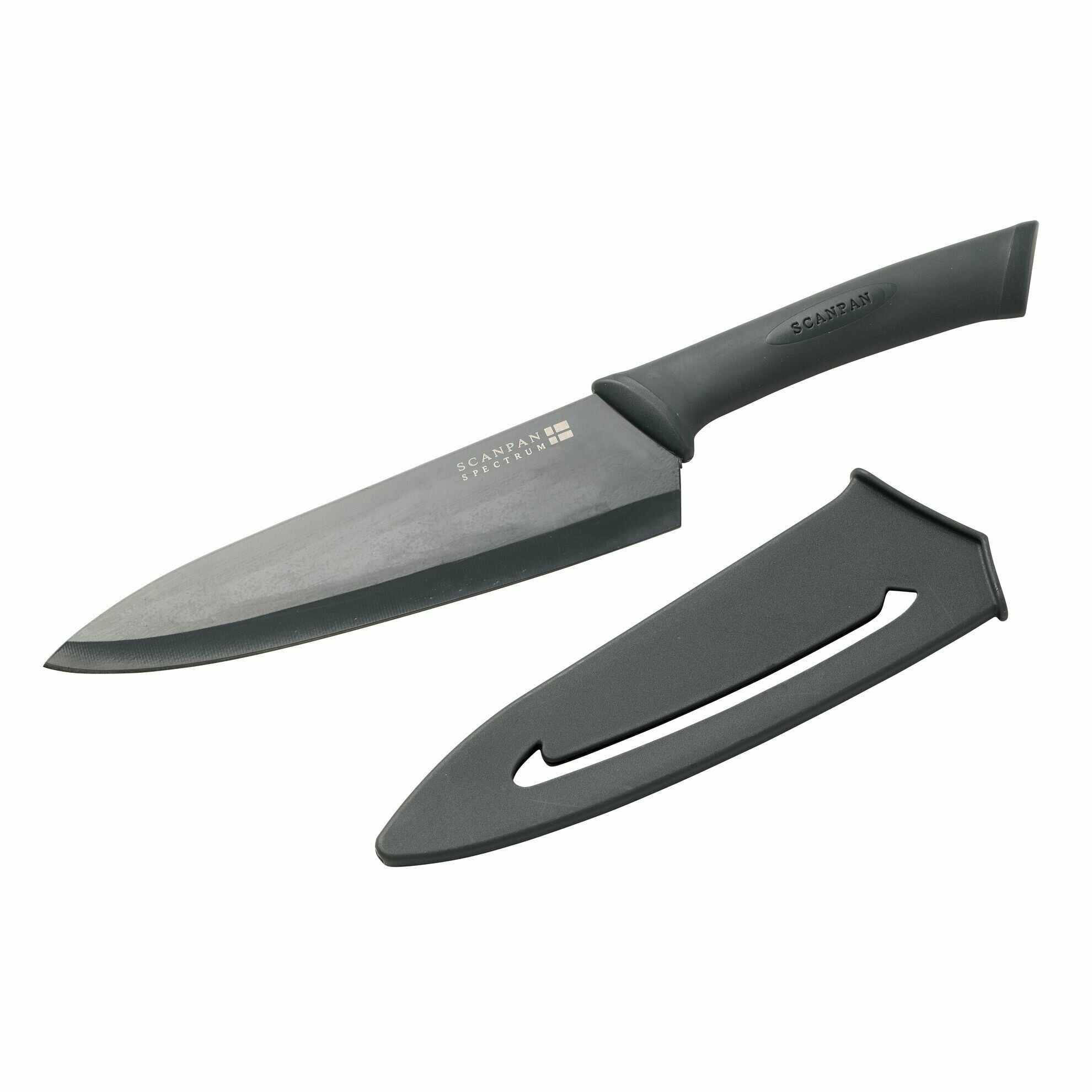 Нож кухонный SCANPAN Spectrum Chef Knife, 18 см, нержавеющая сталь, цвет серый