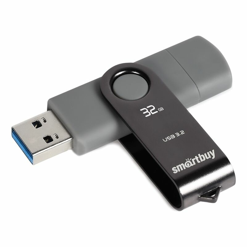 Флэш-память USB_ 32 GB Smartbuy Twist Dual Type-C/Type-A USB3.1 (SB032GB3DUOTWK)