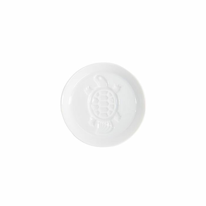 Соусник фарфоровый TOKYO DESIGN Embossed Turtle, 8,2 см, белый