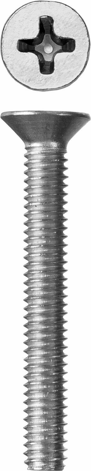Винт с потайной головкой ЗУБР M4x30мм, DIN 965, кл. пр.4.8, 5кг 303110-04-030