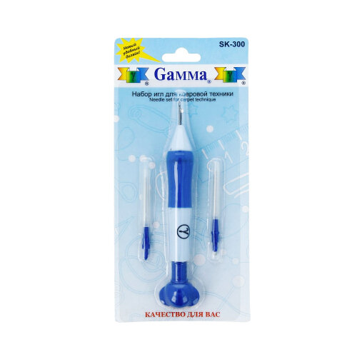 Набор для ковровой техники Gamma (рукоделие И Творчество) GAMMA SK-300, 3 иглы (1.3, 1.6, 2.2 мм)