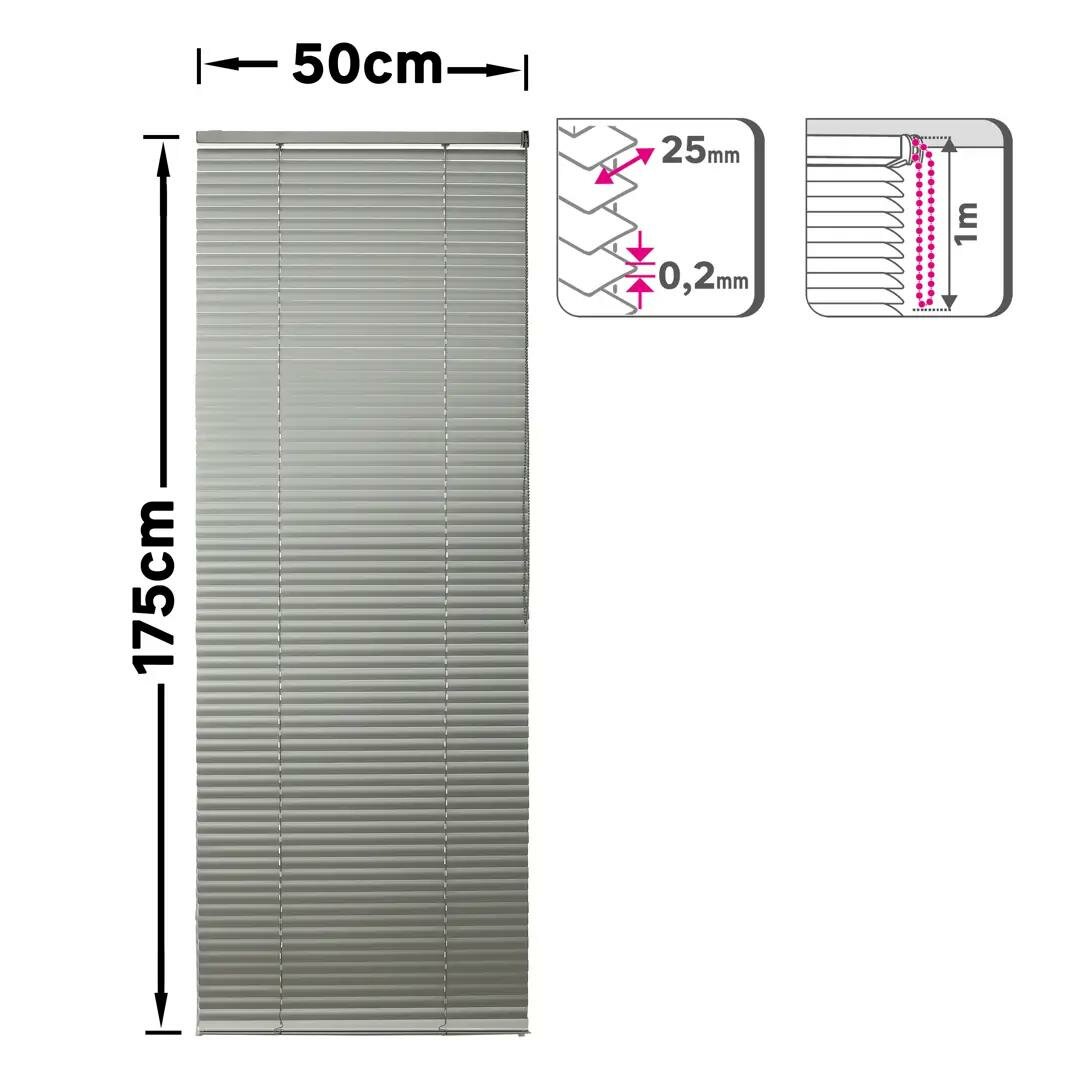 Жалюзи Inspire Epona 50x175 см алюминий цвет серый
