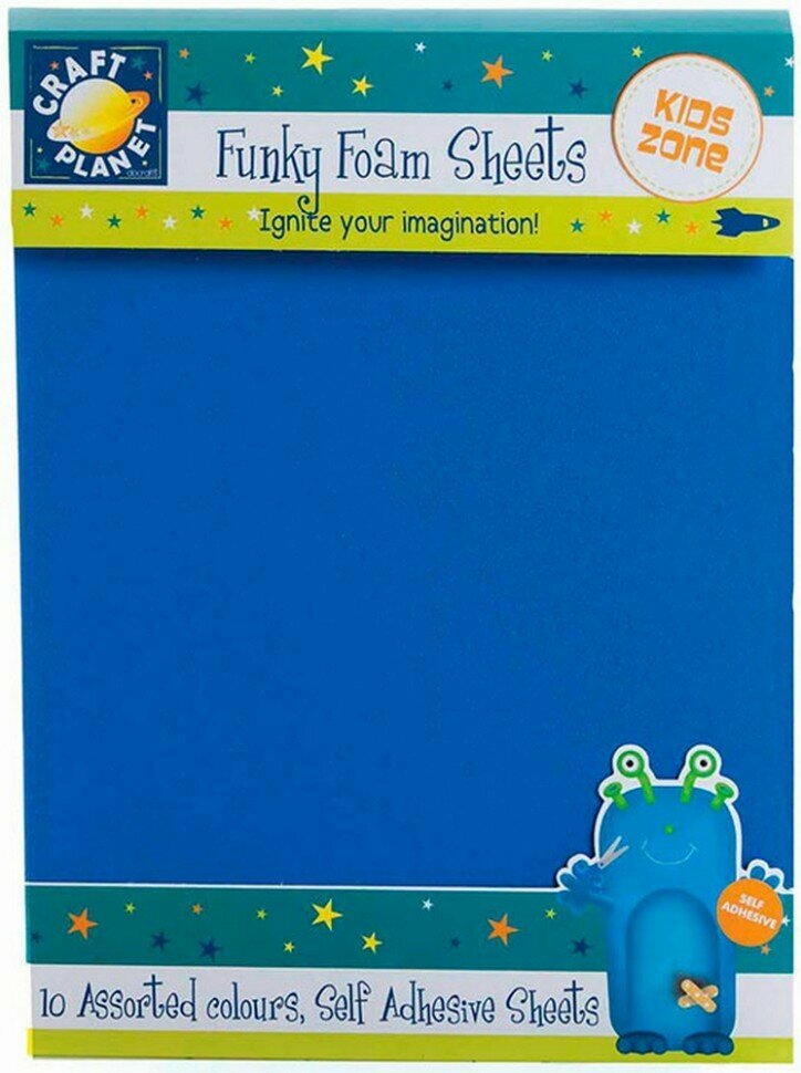 #CPT4121100 Вспененная резина самоклеющаяся, набор 23 х 30 см Docrafts 10 листов