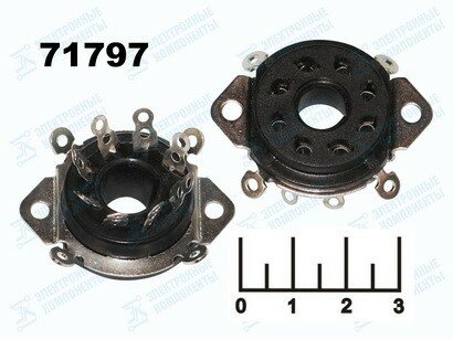 Панель ламповая 8pin без корпуса с держателем 6SN7