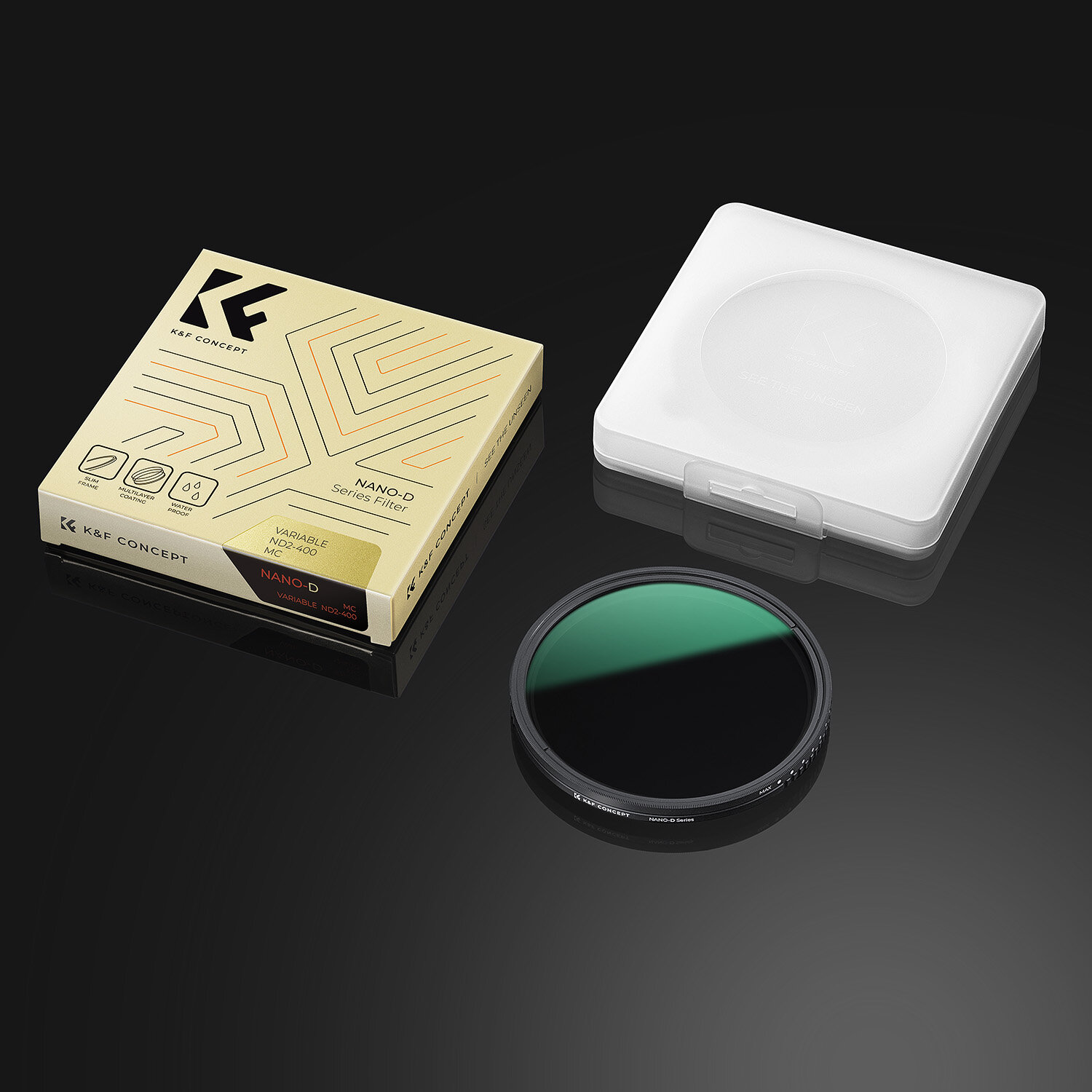 Фильтр K&F Concept 55мм Nano-D ND2-ND400 1-9 стопов