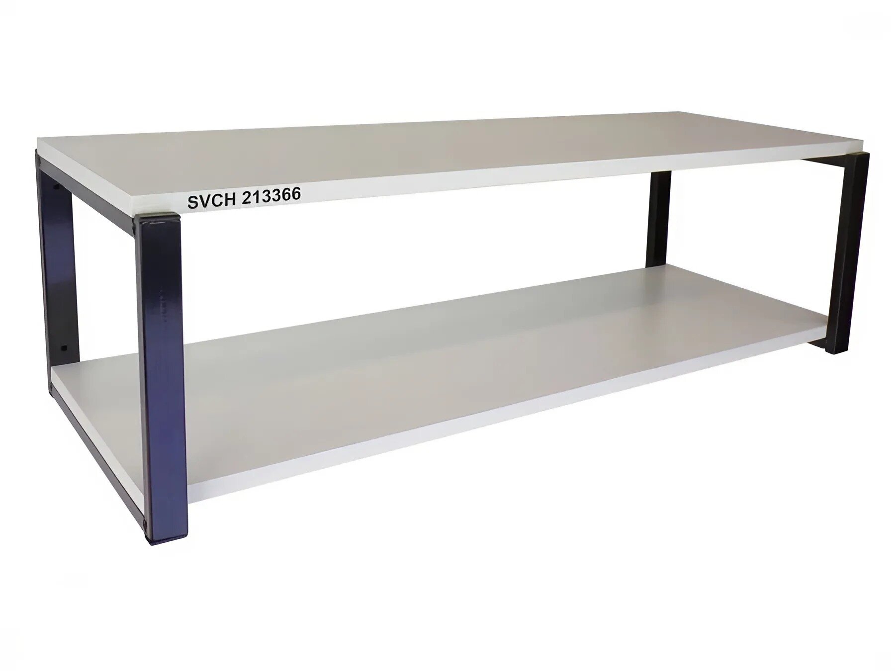 Полка для микроволновки GARROSS "SIBERIA 213366", две полки 30х90 см, высота 27 см, каркас чёрный, цвет полок сосна