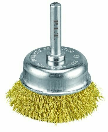 Щетка чашечная латунная P.I.T. 50x0,3мм хвостовик 6 мм(APLS10-C050)