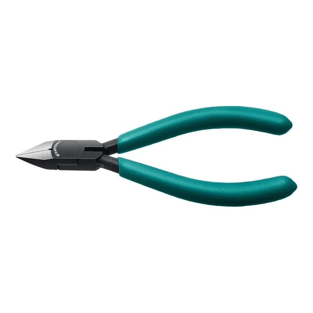 Прецизионные бокорезы KRAFTOOL Precision 108 мм 220017-6-10, сталь, диагональные бокорезы CrV, зелёные рукоятки