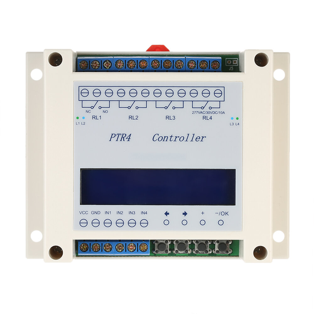 DC6-40V 4-канальный программируемый цифровой таймер реле времени контроллер модуль задержки переключения независимый цикл синхронизации ЖК-дисплей