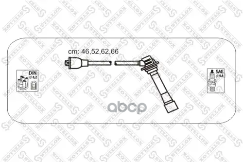 К-кт проводов Mazda 626/MX6 1.8/2.0 91> Stellox арт. 1038132SX