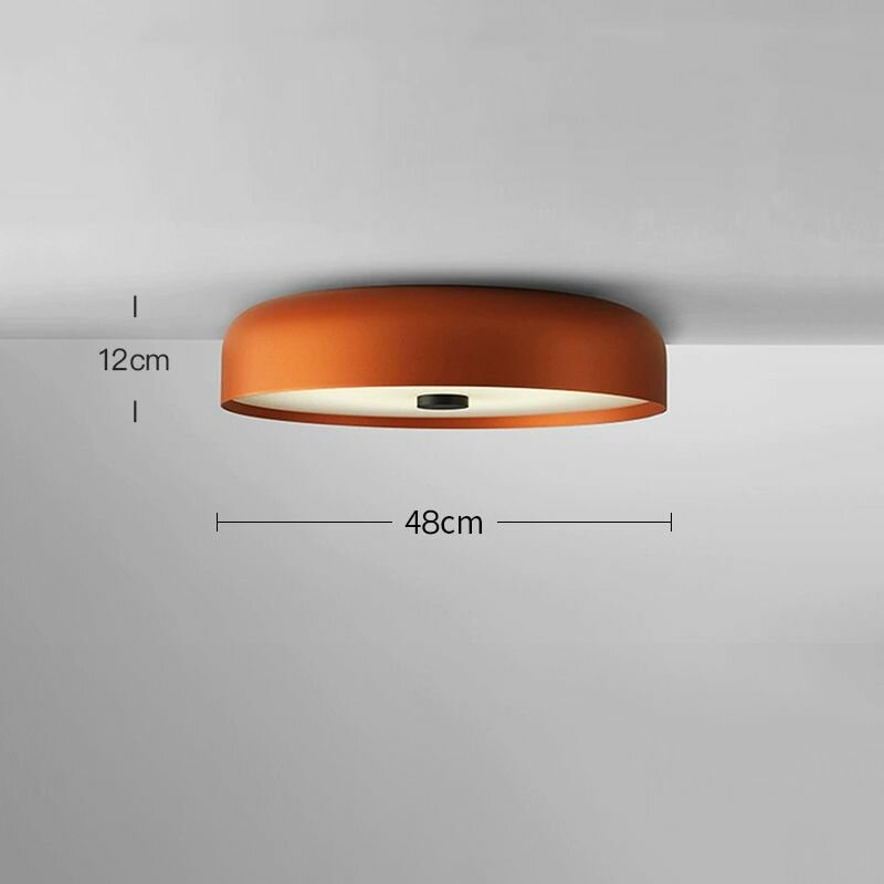 Круглый потолочный светильник в стиле ваби-саби Hermes Orange