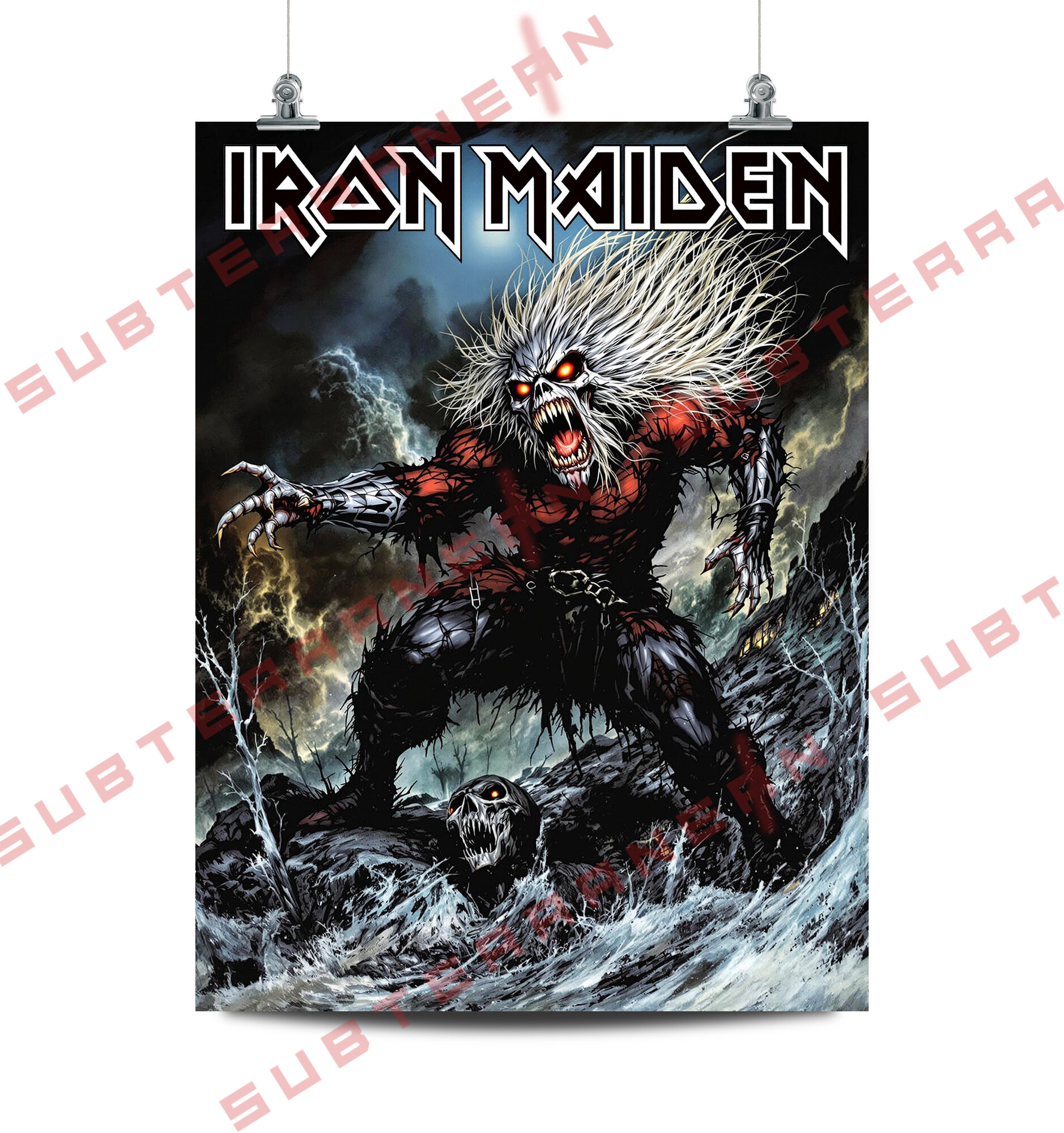 Плакат, постер Iron Maiden. Размер 30x40 см. Айрон Мейден Heavy Metal Rock Рок Метал | Струйная печать Epson (матовая бумага 180 г/м2)