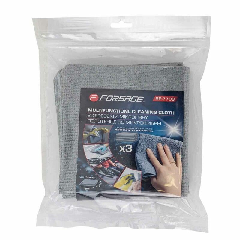 Салфетка из микрофибры 30х30см 2штуки Forsage