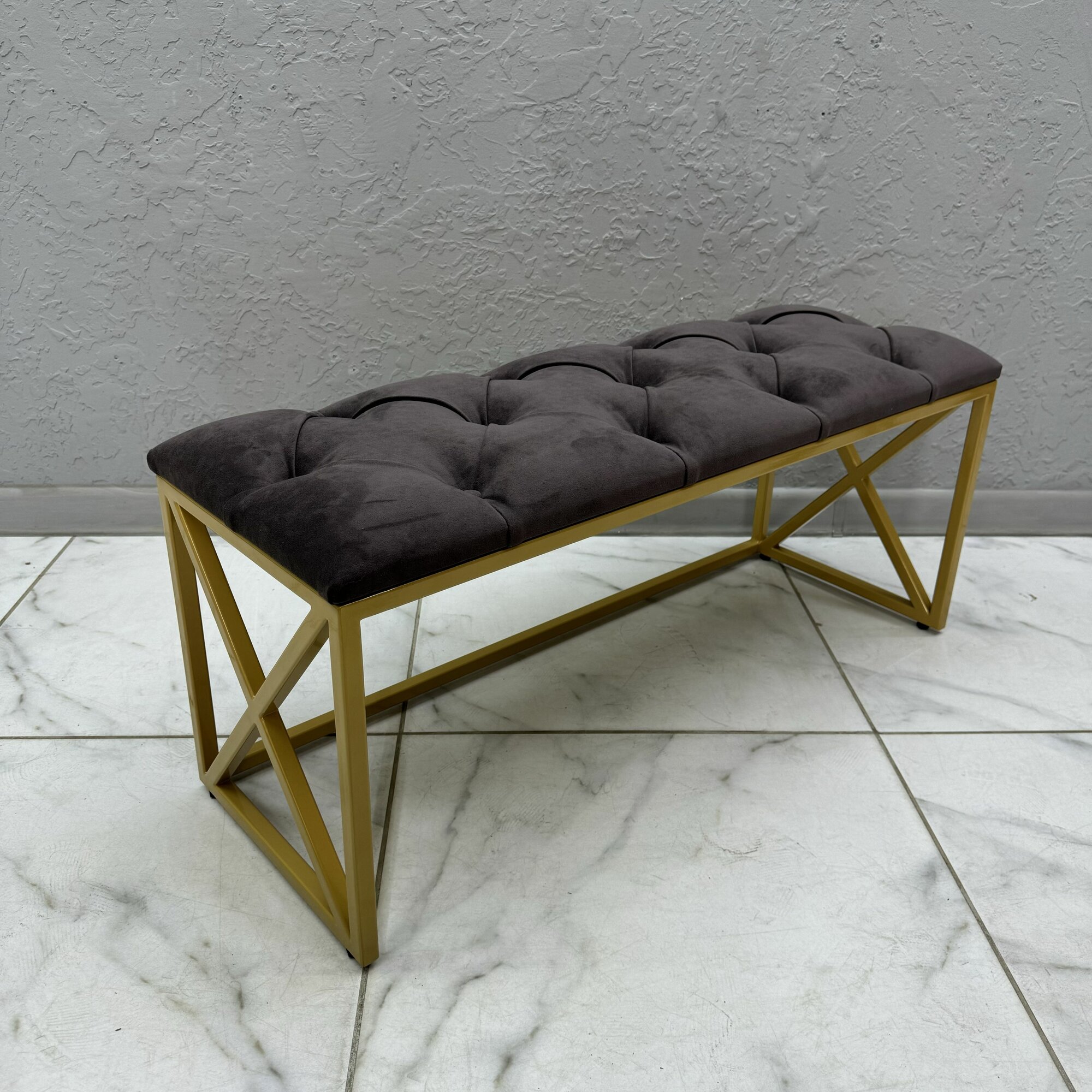 Банкетка в прихожую для обуви 100х35х45см STEEL MEBEL (БКЗ-К11) Обувница с сидением