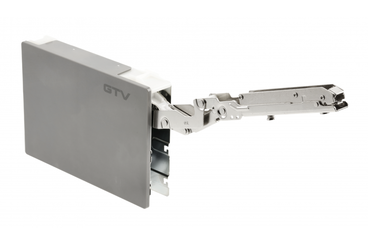 Подъемный механизм HORIZON soft close 2000-4050 F фасад 350-650 антрацит (серый)