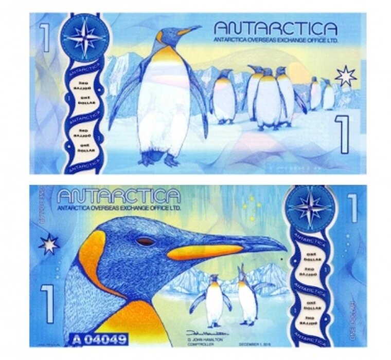 1 доллар 2015 Антарктика, фэнтези, сувенирная копия, банкноты и купюры редкие коллекционные
