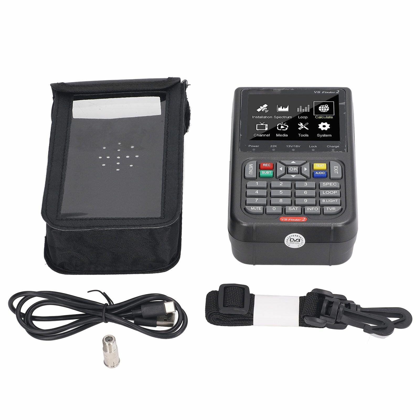 Цифровой спутниковый искатель с ЖК-экраном, портативный измеритель спутникового сигнала, встроенный аккумулятор