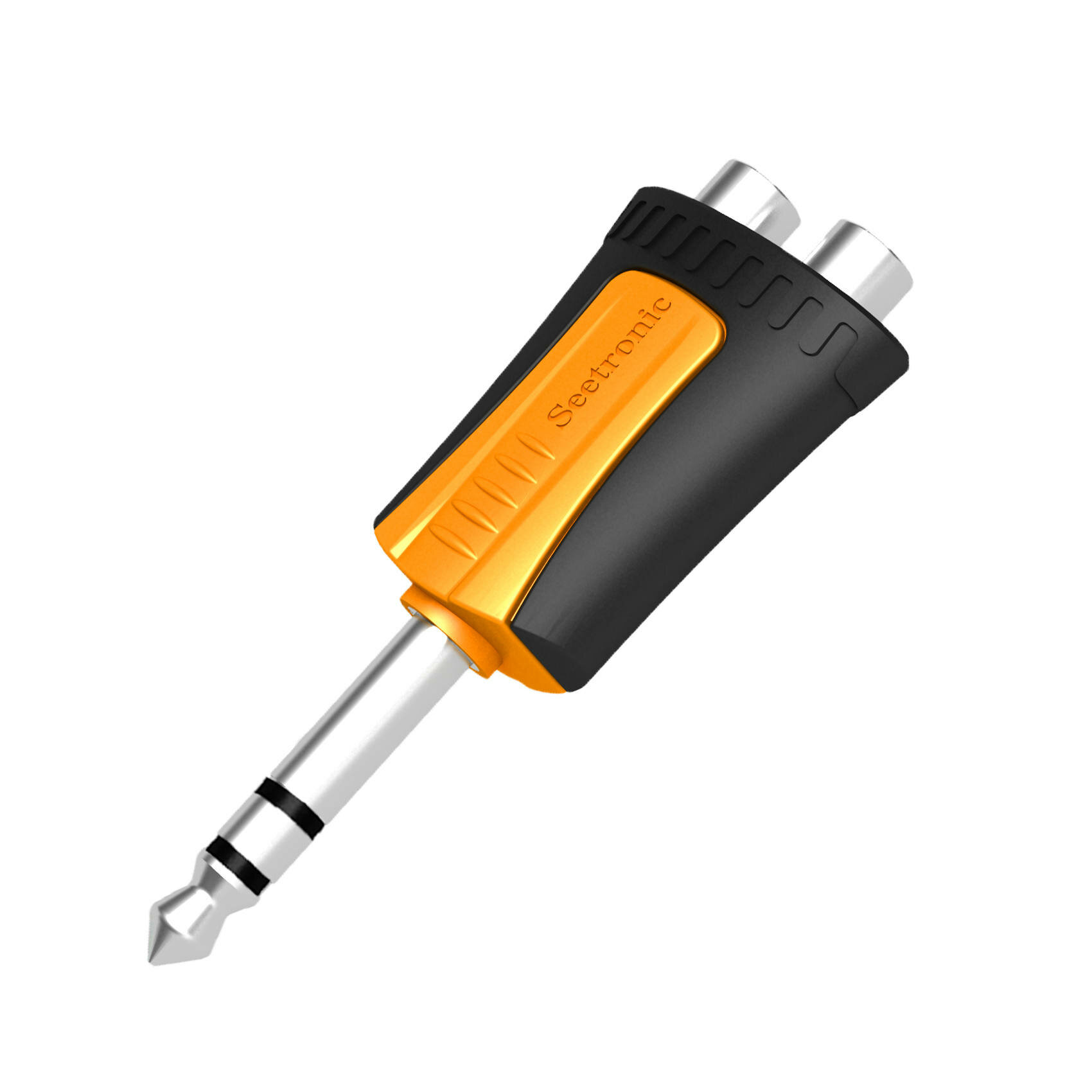 Seetronic MP3-2RF переходник 2xRCA "мама" (тюльпан)>TRS Jack 6,3 мм "папа" (джек стерео)