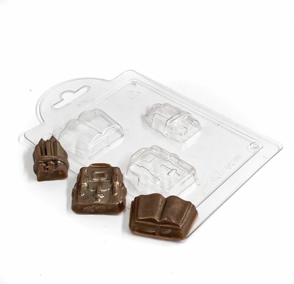 Школьный набор мини - формочка пластиковая для изготовления мыла, шоколада и гипсовых отливок