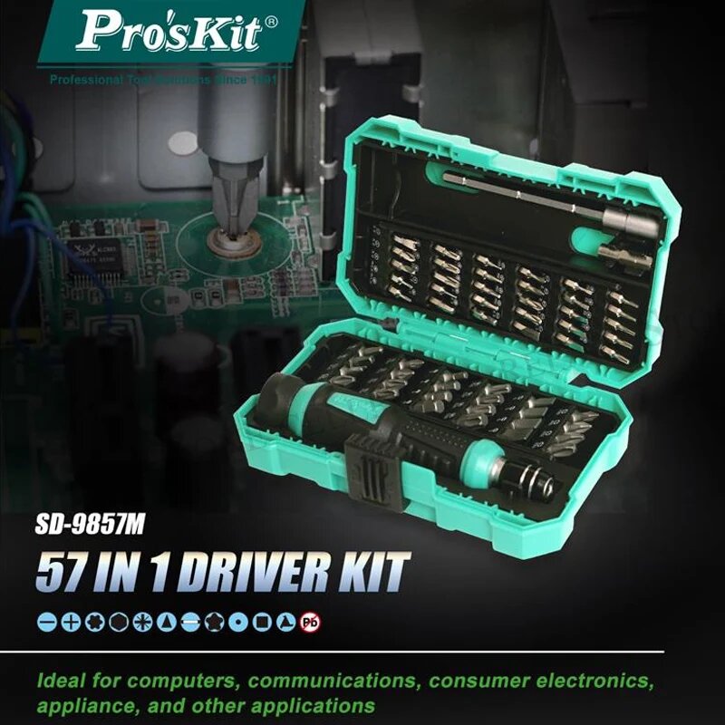 Pro'skit набор отверток SD-9857M 57 в 1