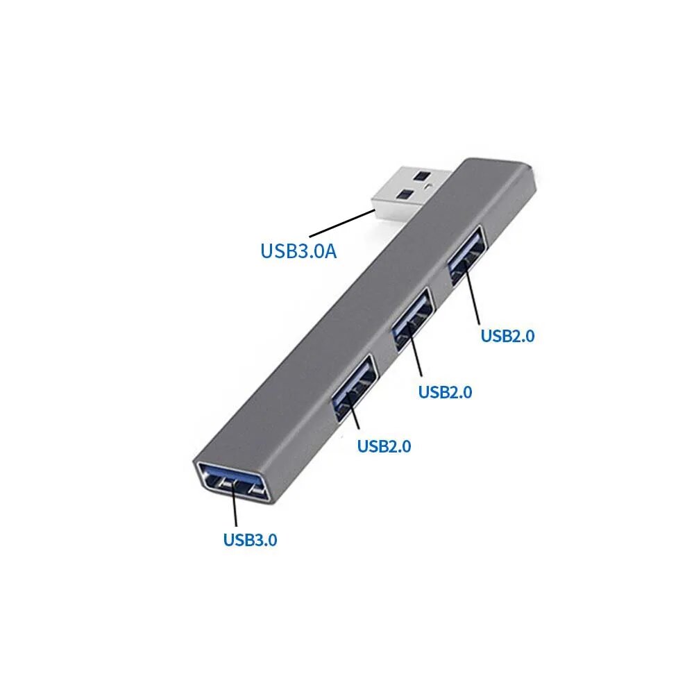TISHRIC Концентратор USB 3.0/Type C 4 In 1 USB3.0