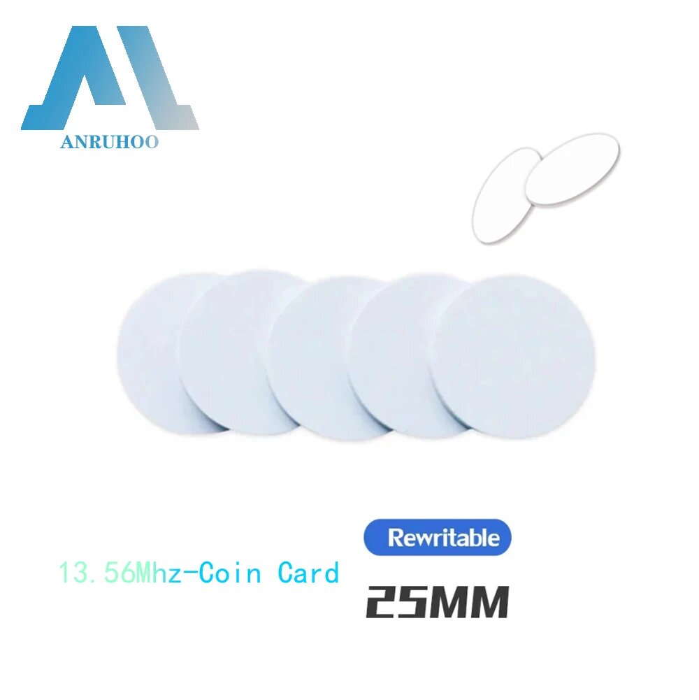 RFID метки для монет Anruhoo UID Coin Card 10PCS