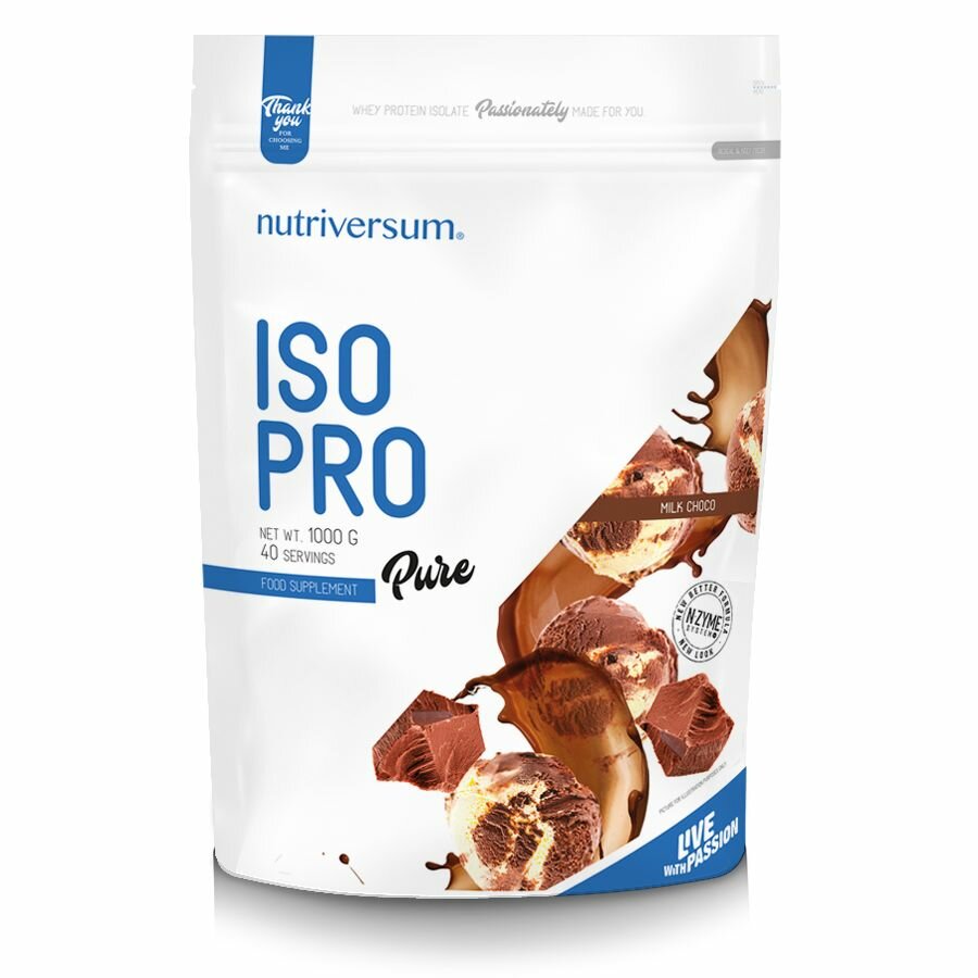 Nutriversum Протеин Pure ISO PRO 86% шоколад 1000 г