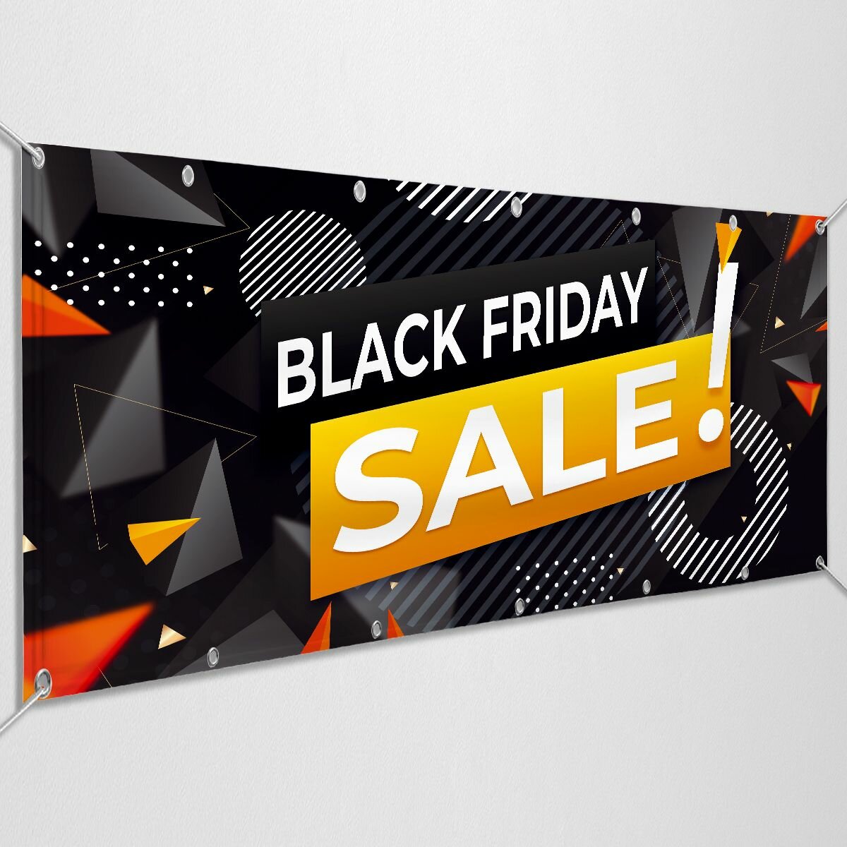 Баннер, рекламная вывеска "Черная пятница" / 2x0.4 м.