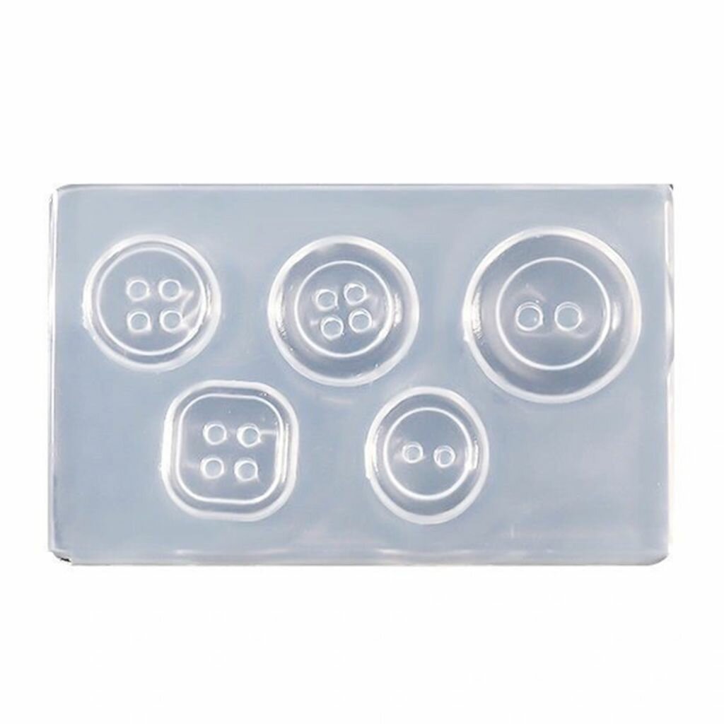 Ювелирные ручные инструменты, силиконовая форма для пуговиц из кристаллической эпоксидной смолы, 1 шт