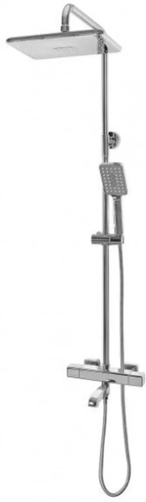 Душевая система с термостатом Grocenberg GB7005 Хром, верхний душ