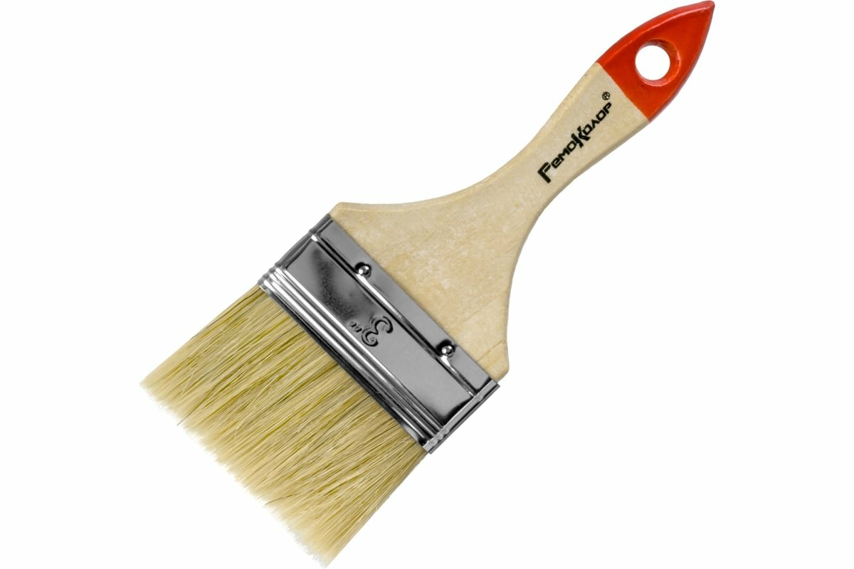 РемоКолор Кисть флейцевая Стандарт 3 шт. 01-1-730 для финишной окраски поверхностей